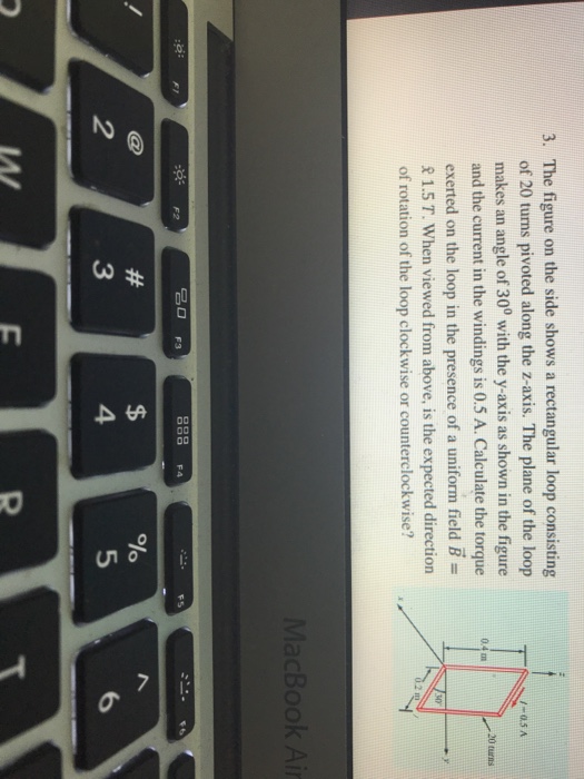 Solved 3. The figure on the side shows a rectangular loop | Chegg.com