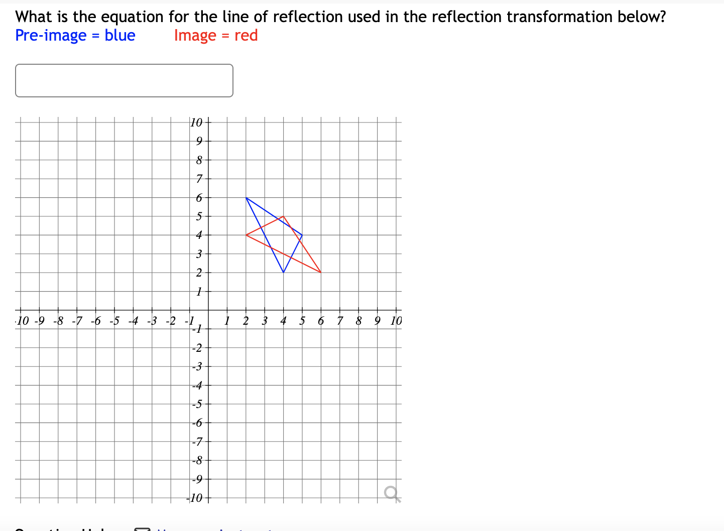 Solved Describe the rotation transformation shown below. Be | Chegg.com