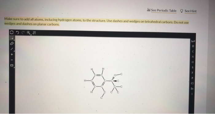 Solved Draw the structure of the following molecule using | Chegg.com