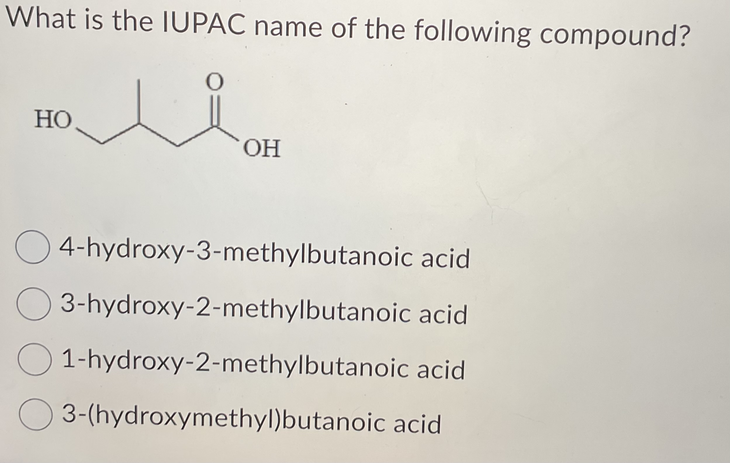 Solved What is the IUPAC name of the following compound? | Chegg.com