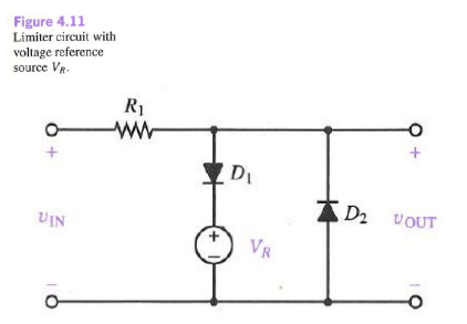 Solved 4.34 Consider the revised diode limiter circuit of | Chegg.com