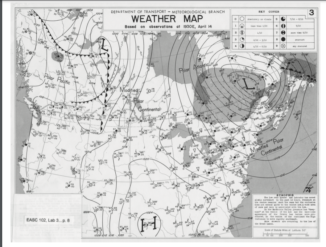 Solved QUESTION 19 Find the ridge of high pressure between | Chegg.com