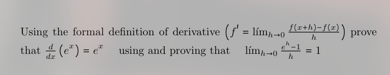 Solved Using the formal definition of ﻿derivative | Chegg.com