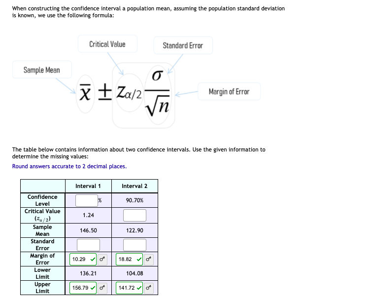 Solved When constructing the confidence interval a | Chegg.com