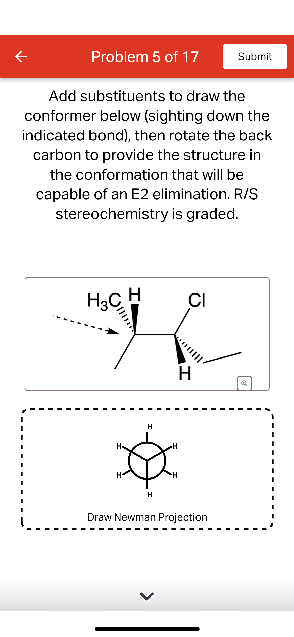 Solved Add substituents to draw the conformer below | Chegg.com
