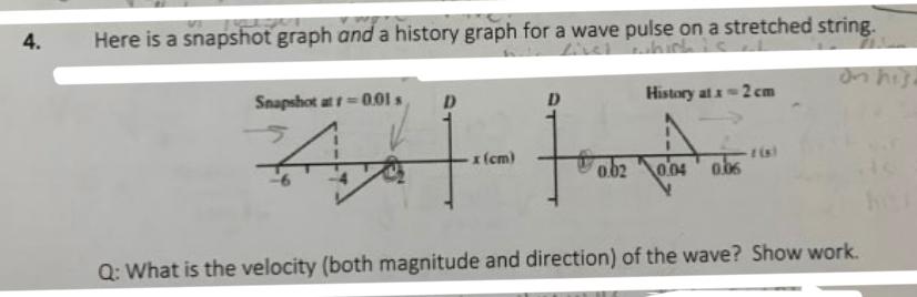 Solved 4. Here is a snapshot graph and a history graph for a | Chegg.com