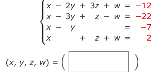 Solved Use row operations on an augmented matrix to solve | Chegg.com