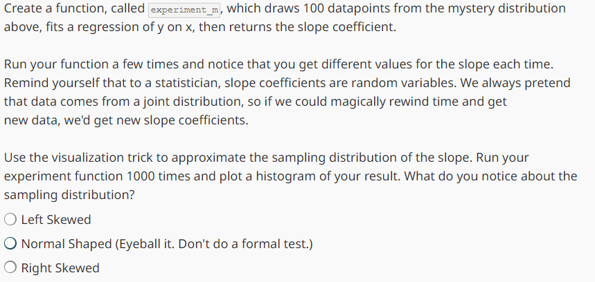 Solved The following function simulates an iid sample from a | Chegg.com