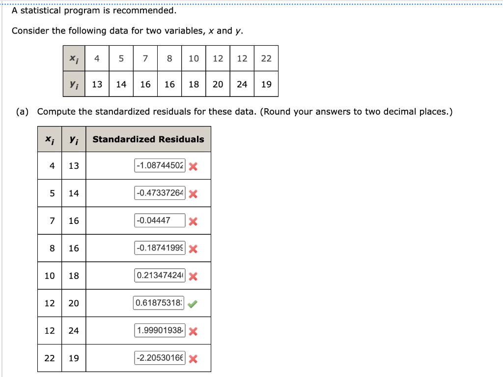 Solved A statistical program is recommended. Consider the | Chegg.com