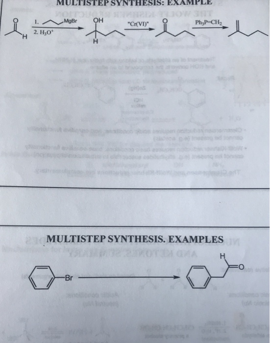 Solved MULTISTEP SYNTHESIS: EXAMPLE "Cr(VI)" 유 PhyP CH2 2. | Chegg.com