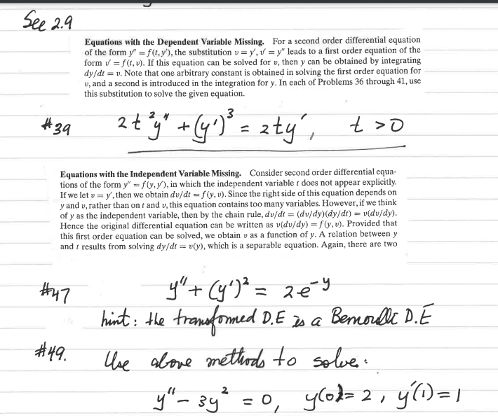Solved See 2.9 Equations with the Dependent Variable | Chegg.com