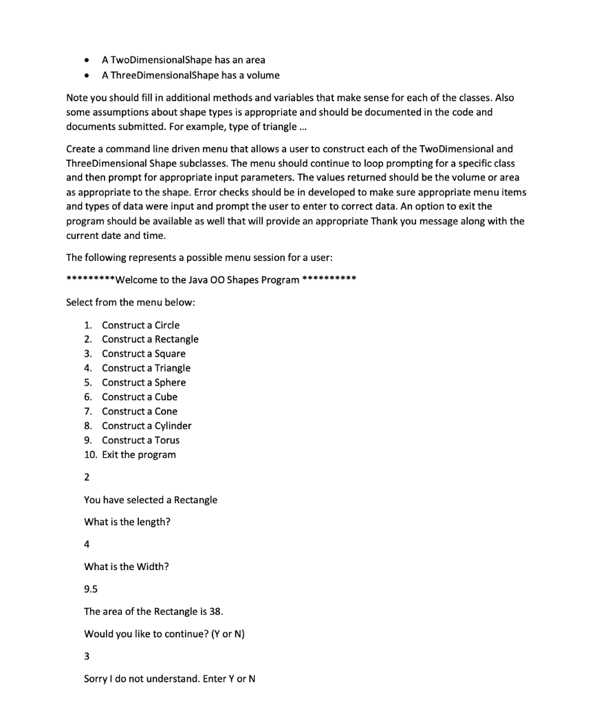 Solved Assignment Details Design, implement and test a Java | Chegg.com