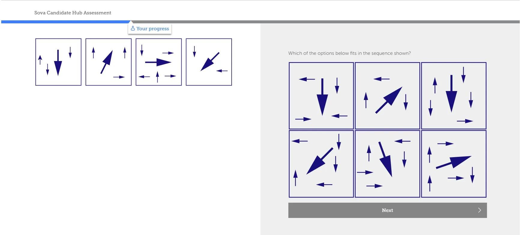 Solved Which of the options below fits in the sequence | Chegg.com