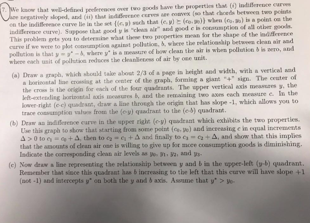 Solved curves Ve know that well-defined preferences over two | Chegg.com