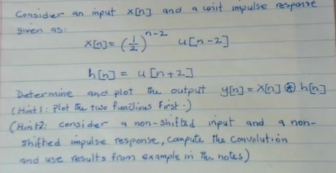 Consider an input x[n] and a ciit impulse response | Chegg.com