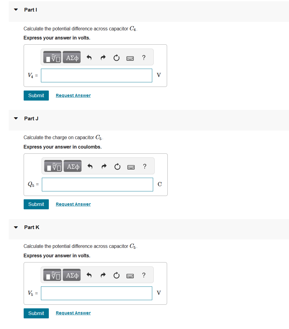 Solved In (Figure 1),C1=C5=8.9μF and C2=C3=C4=4.8μF. The | Chegg.com