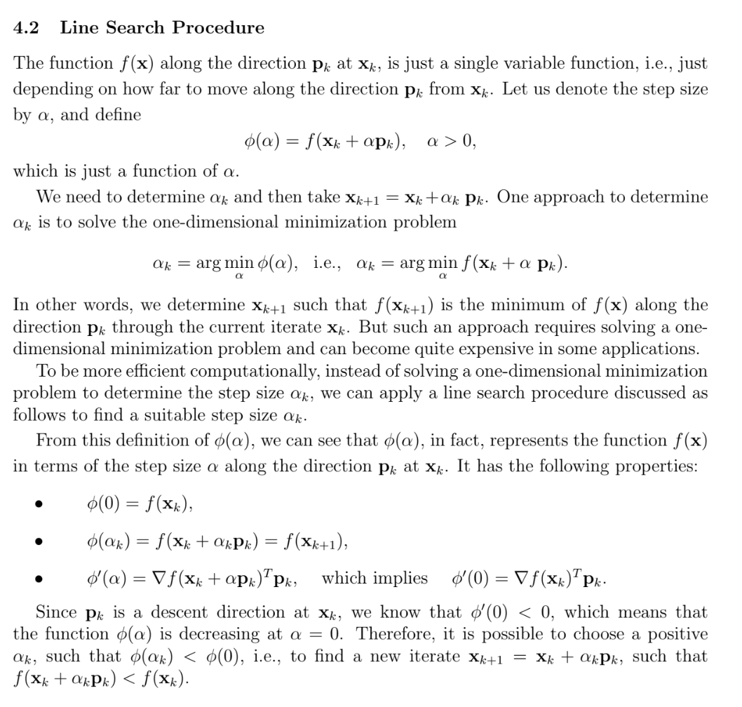 Write the two line search functions linesch.m and | Chegg.com