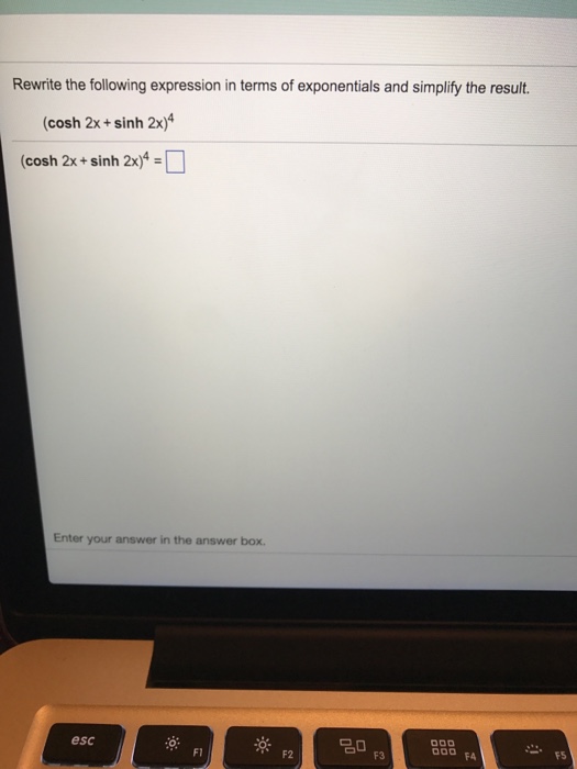 Solved Rewrite the following expression in terms of | Chegg.com