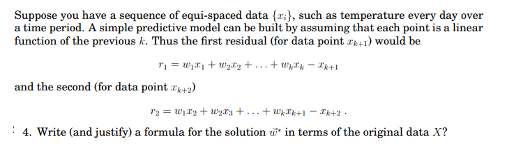 Suppose you have a sequence of equi-spaced data {xi}, | Chegg.com