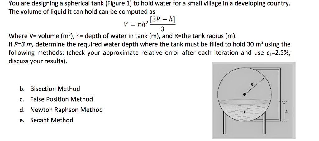 Solved You are designing a spherical tank (Figure 1) to hold | Chegg.com