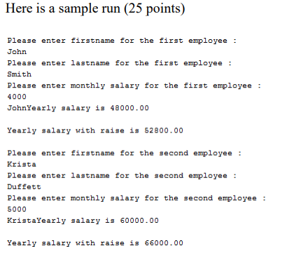 Solved Please use Java Programming! 1. Create a class | Chegg.com