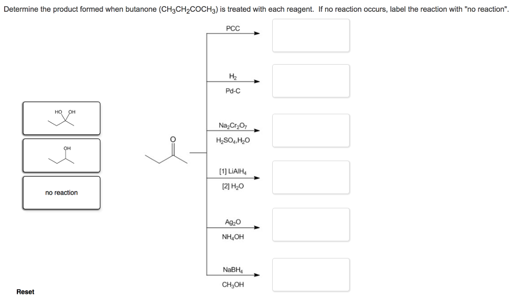Solved Determine the product formed when butanone | Chegg.com