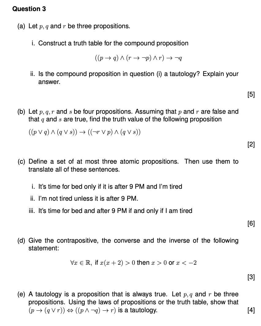 Solved Question 3(a) ﻿Let p,q ﻿and r ﻿be three | Chegg.com