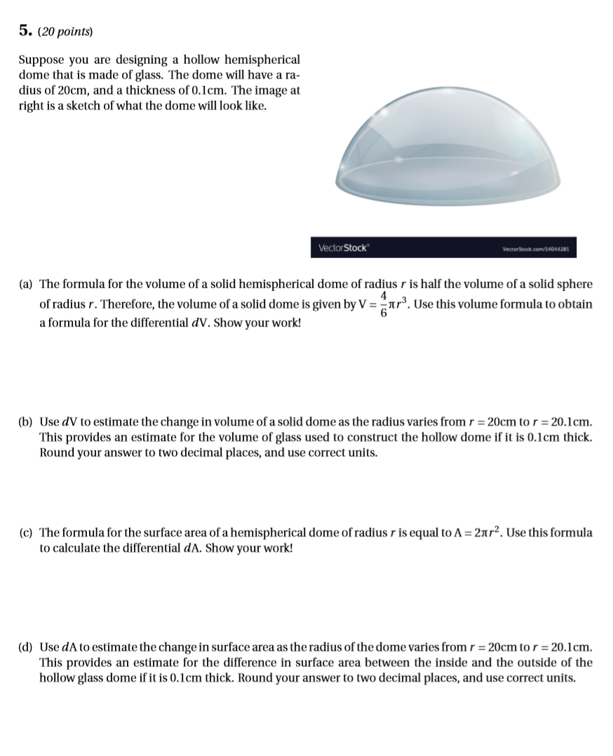 Solved 5. (20 points) Suppose you are designing a hollow | Chegg.com