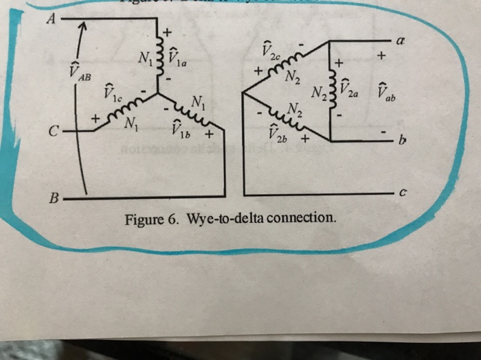 Solved 1. Derive the wye-to-delta transformer equation (7) | Chegg.com