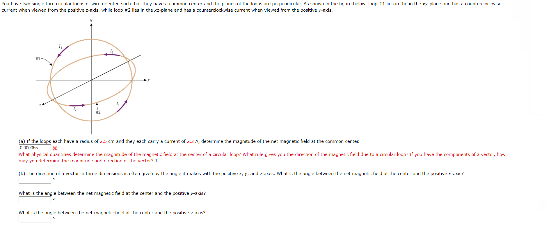 Solved You have two single turn circular loops of wire | Chegg.com