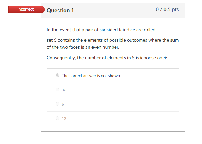 Solved In the event that a pair of six-sided fair dice are | Chegg.com