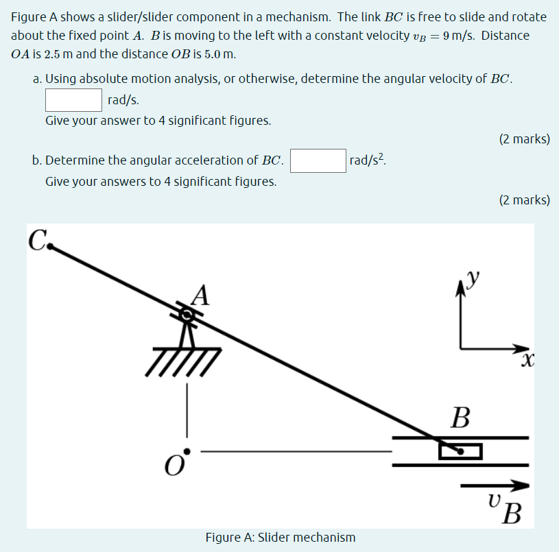 Solved Figure A shows a slider/slider component in a | Chegg.com