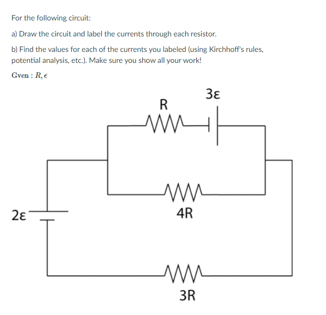 Solved The value of R and E has been shown as 1R 4R 3R 2E | Chegg.com