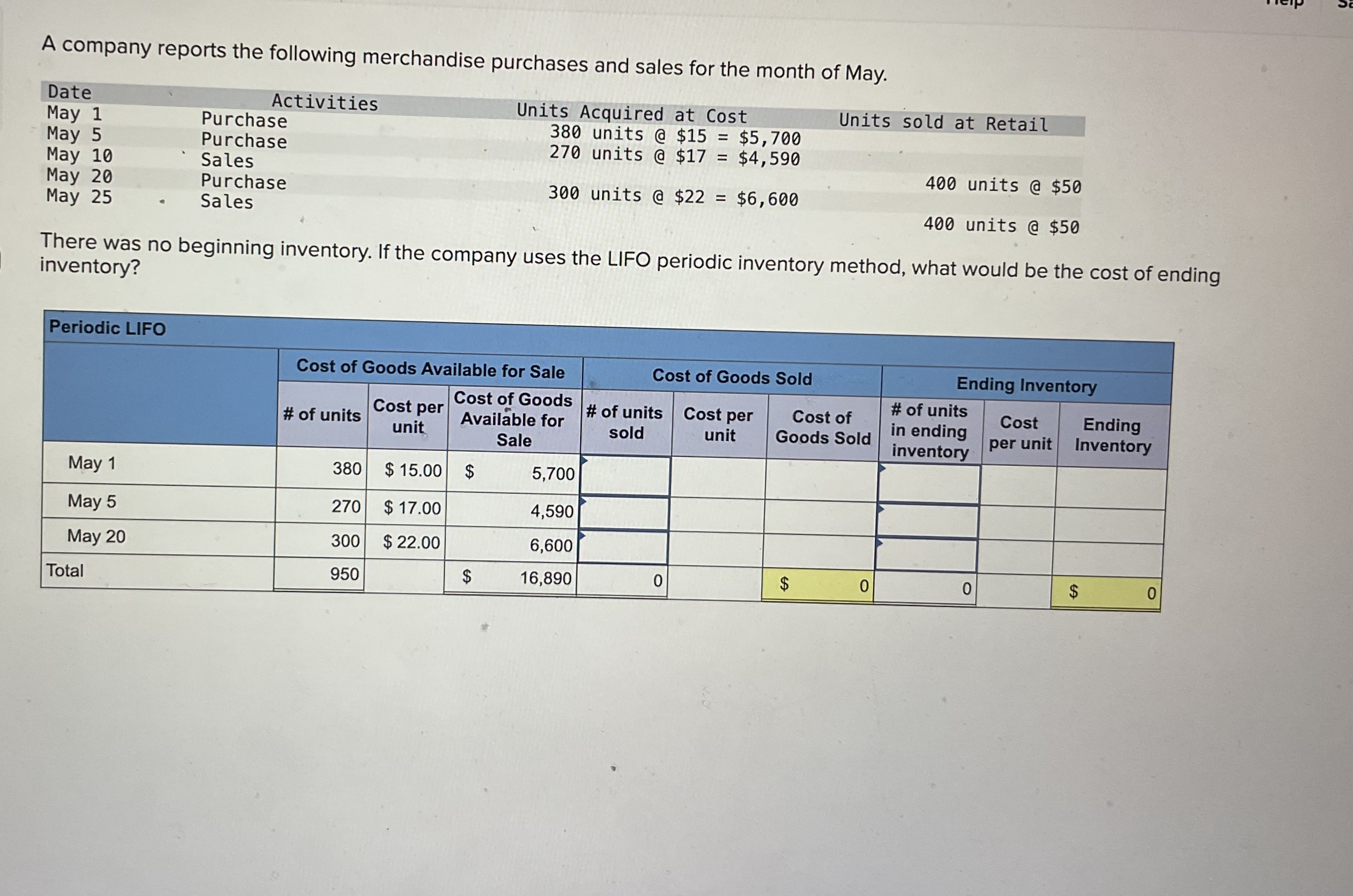 Solved A company reports the following merchandise purchases | Chegg.com