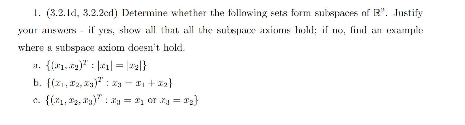 Solved 1 3 2 1d 3 2 2cd Determine Whether The Following