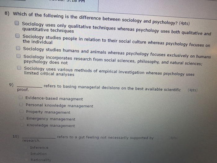 Solved which of the following determinants of behavior does | Chegg.com