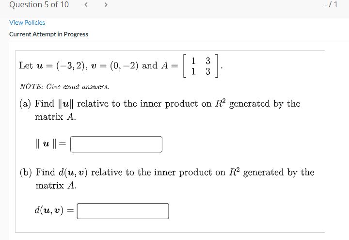 Solved Question 5 of 10