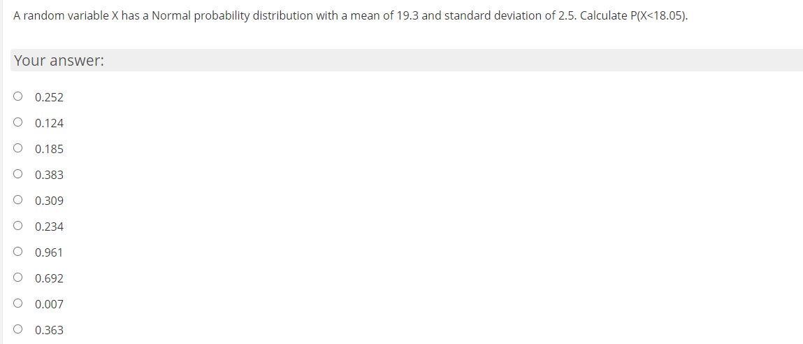 Solved A random variable Xhas a Normal probability | Chegg.com