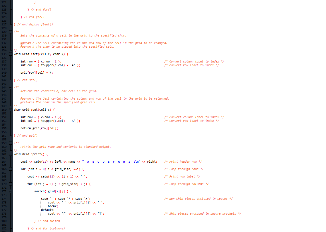 Solved C++ BATTLESHIP GAME FILL THE PLACES THAT SAYS INSERT | Chegg.com