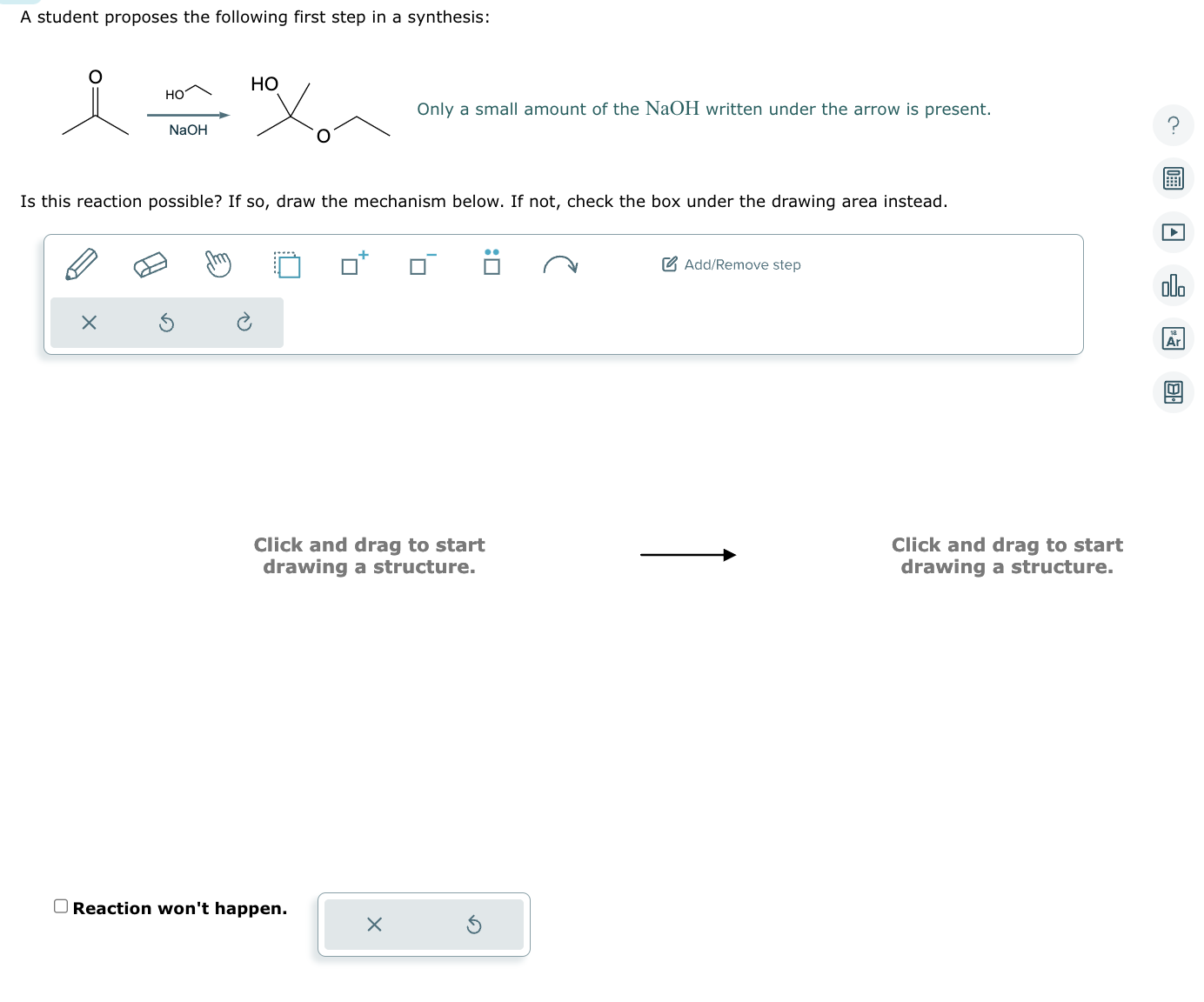 Solved A student proposes the following first step in a | Chegg.com