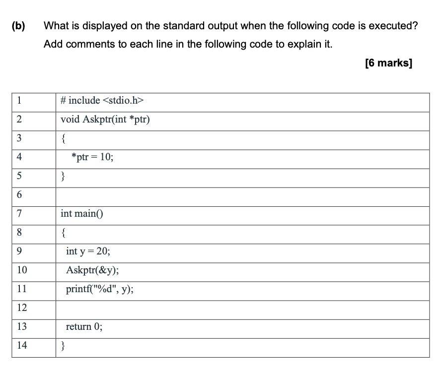 Solved A Consider The Following Code Segment And Complete 4001