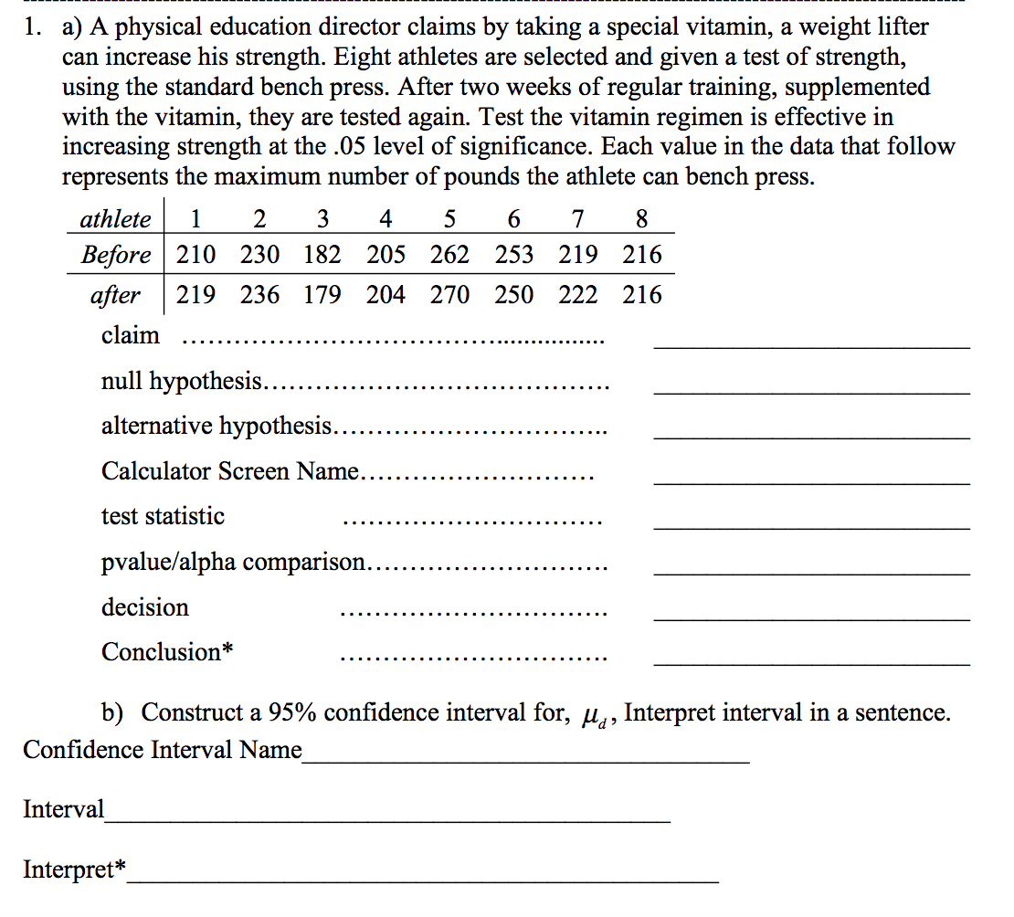 Solved 1. a) The table below shows the weights of seven | Chegg.com