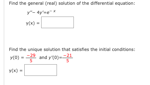 Solved Find the general (real) solution of the differential | Chegg.com