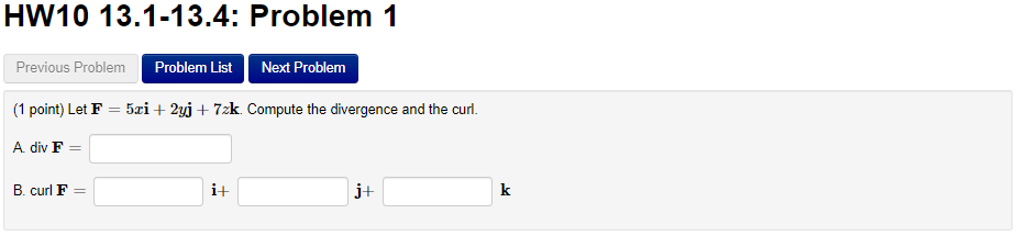 Solved HW10 13.1-13.4: Problem 1 Previous Problem Problem | Chegg.com