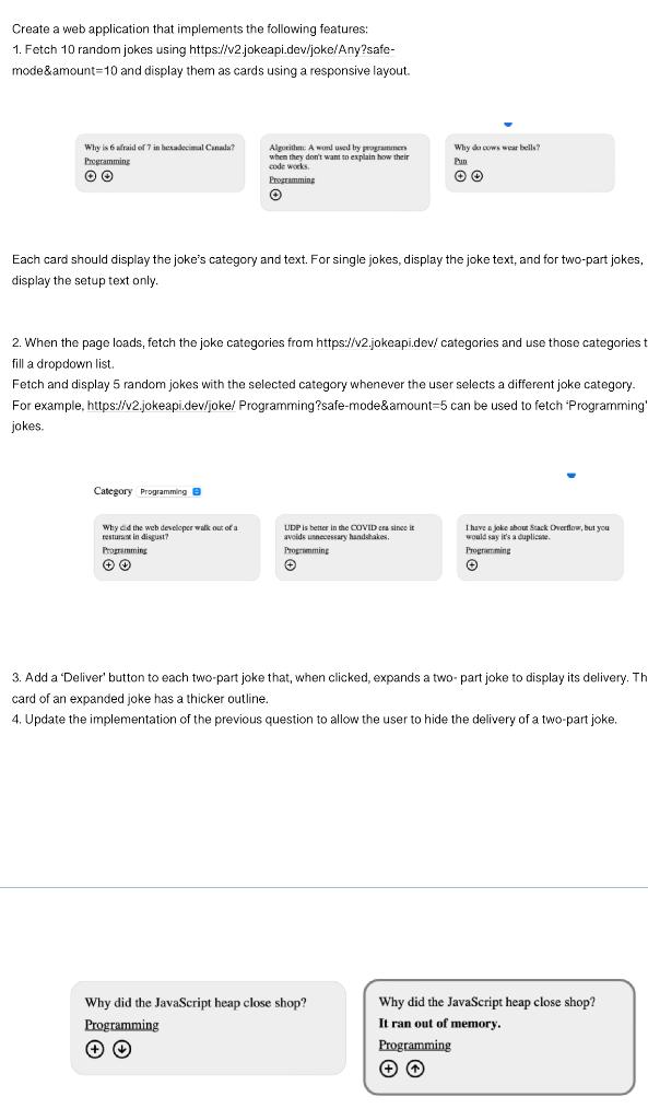 Solved Create a web application that implements the | Chegg.com