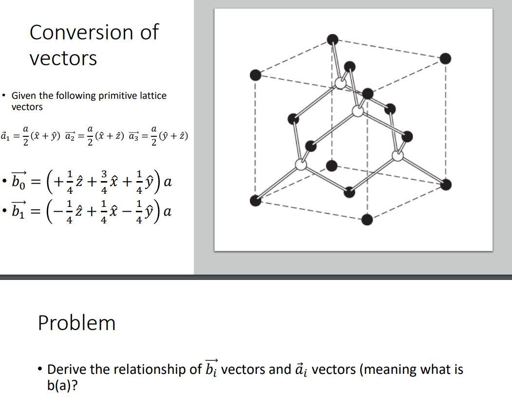 Solved Conversion of vectors - Given the following primitive | Chegg.com