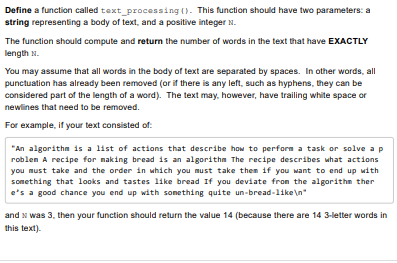 Solved Define a function called text_processing t). This | Chegg.com