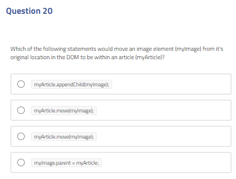 Solved Question 12 Write a JavaScript statement that | Chegg.com