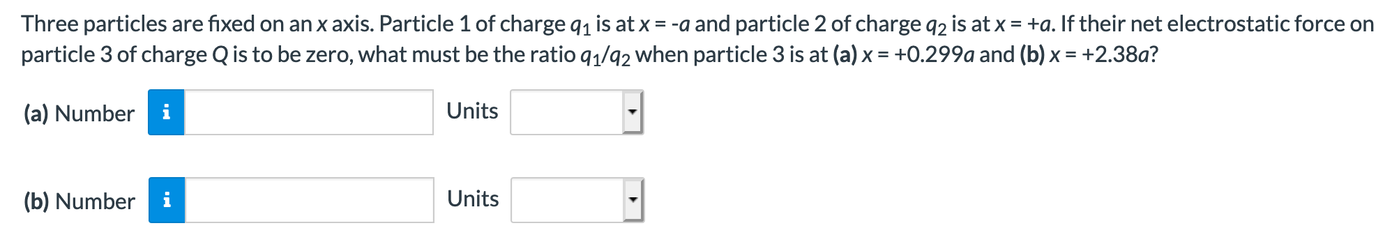 Solved Three particles are fixed on an x axis. Particle 1 of | Chegg.com