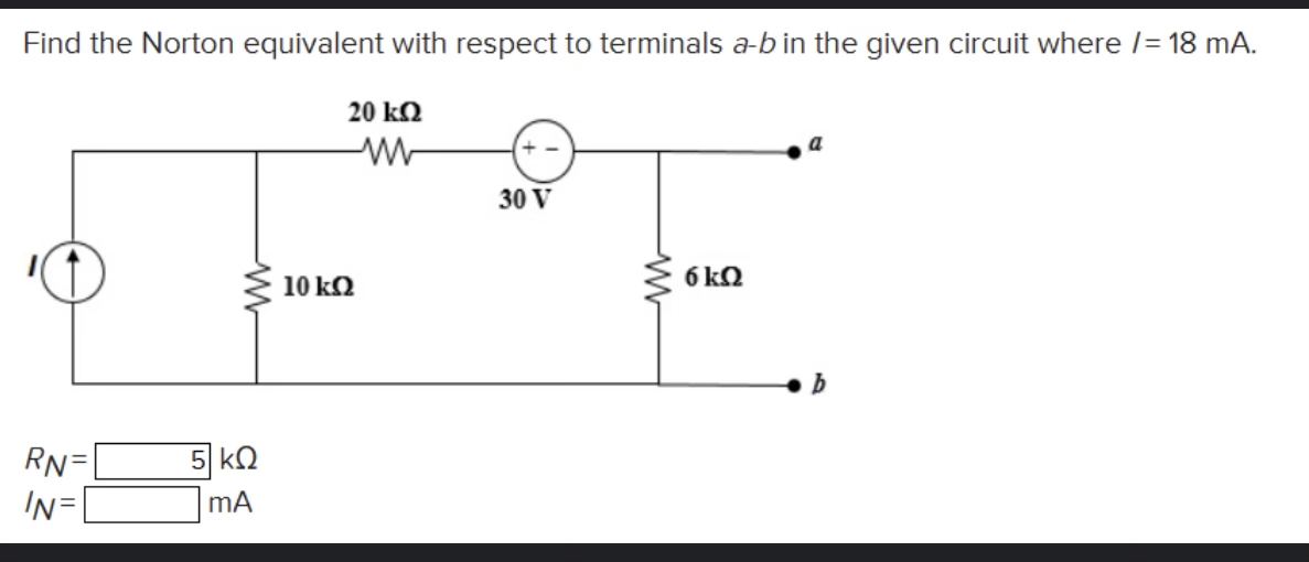 Solved Find the Norton equivalent with respect to terminals | Chegg.com